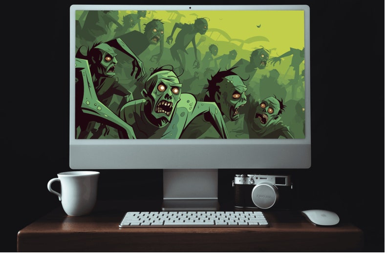 Zombie Apocalypse Unleashed Desktop Wallpaper - Etsy