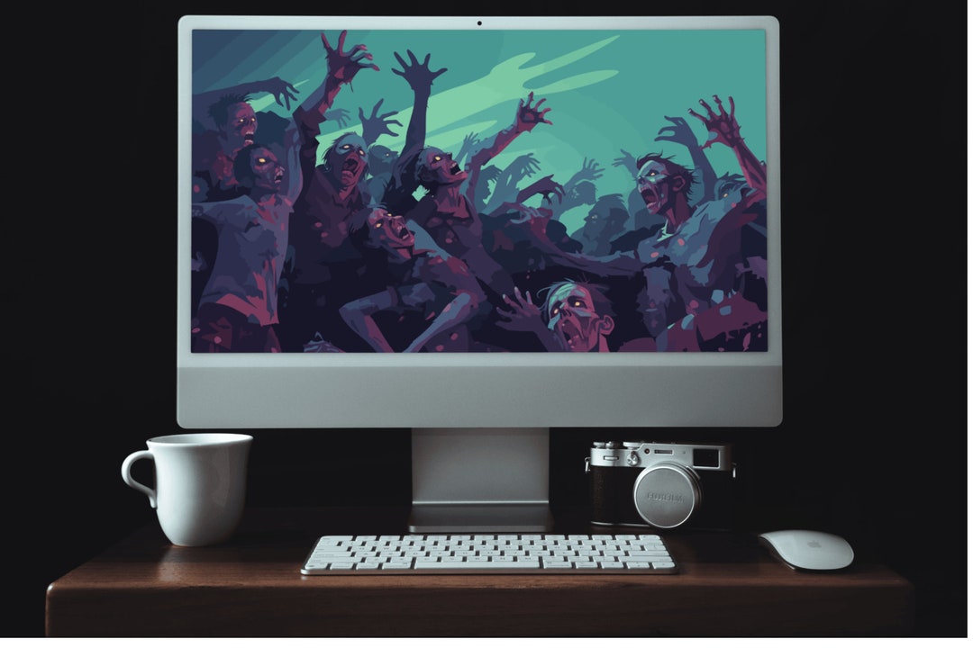 Undead Onslaught Wallpaper for Your Computer or TV - Etsy