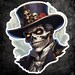 Halloween Baron Samedi Voodoo Sticker - Mystic Smite Decor - Etsy