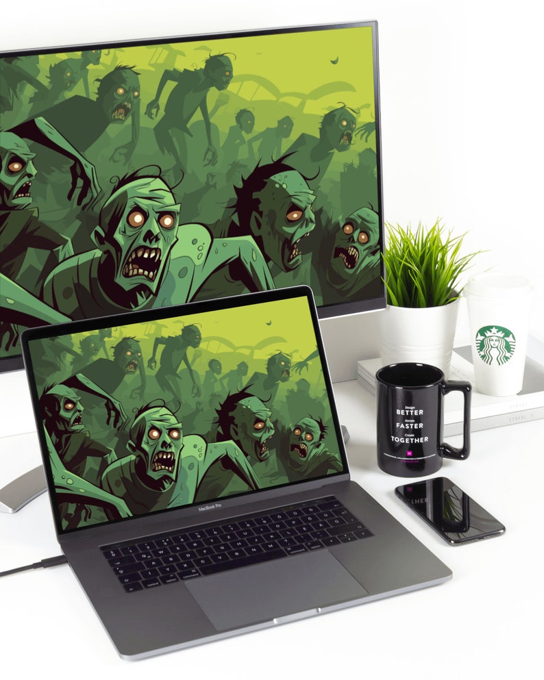 Zombie Apocalypse Unleashed Desktop Wallpaper - Etsy