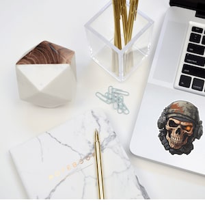 Special Forces Skull Sticker - Tactical Vinyl Decal for Laptops, Water ...