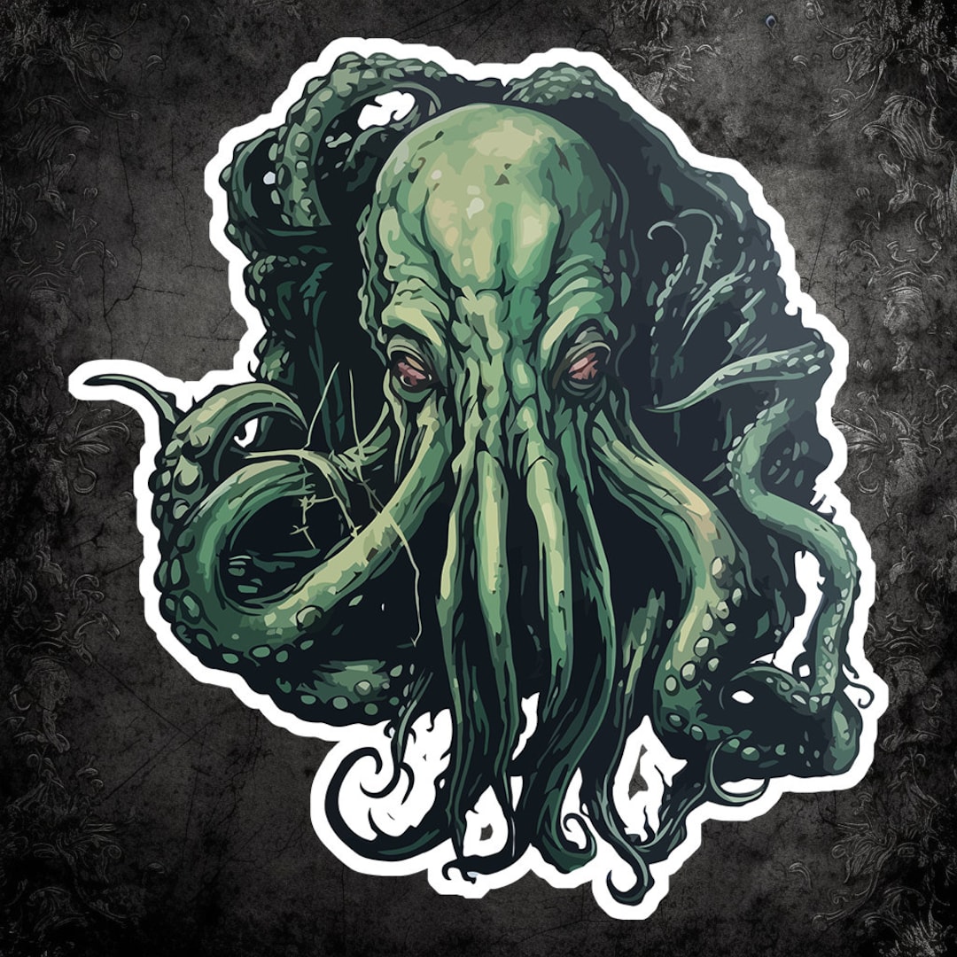 Cthulhu Mythos Inspired Vinyl Sticker - Lovecraft Horror Decal for ...