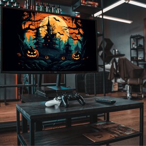 Halloween Night Fiesta: Desktop Wallpaper Extravaganza for Ghostly Fun ...