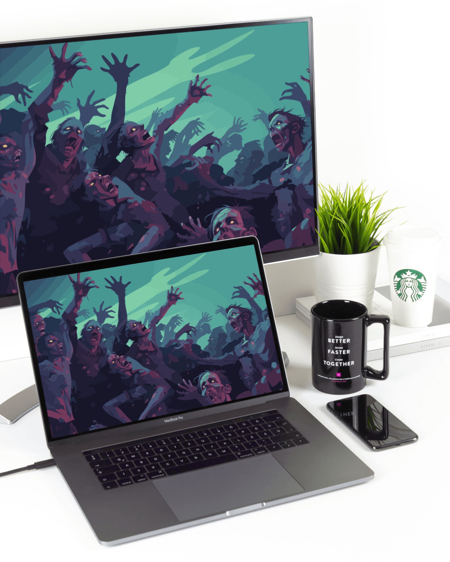 Undead Onslaught Wallpaper for Your Computer or TV - Etsy