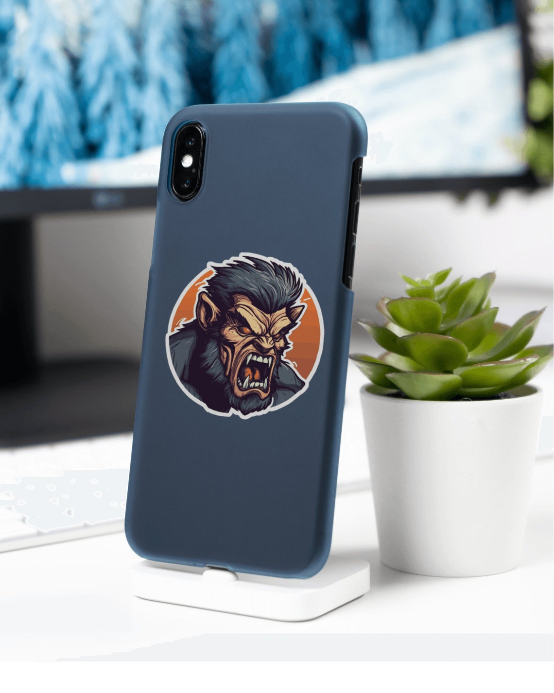 Vicious Werewolf Sticker Ferocious Vinyl Decal for Laptops, Water ...