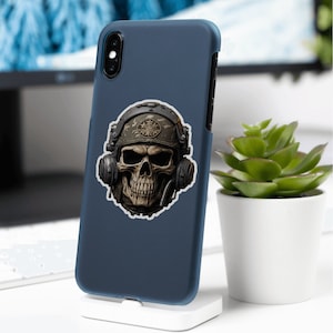 Military Skull Sticker - Tactical Vinyl Decal for Water Bottles and ...