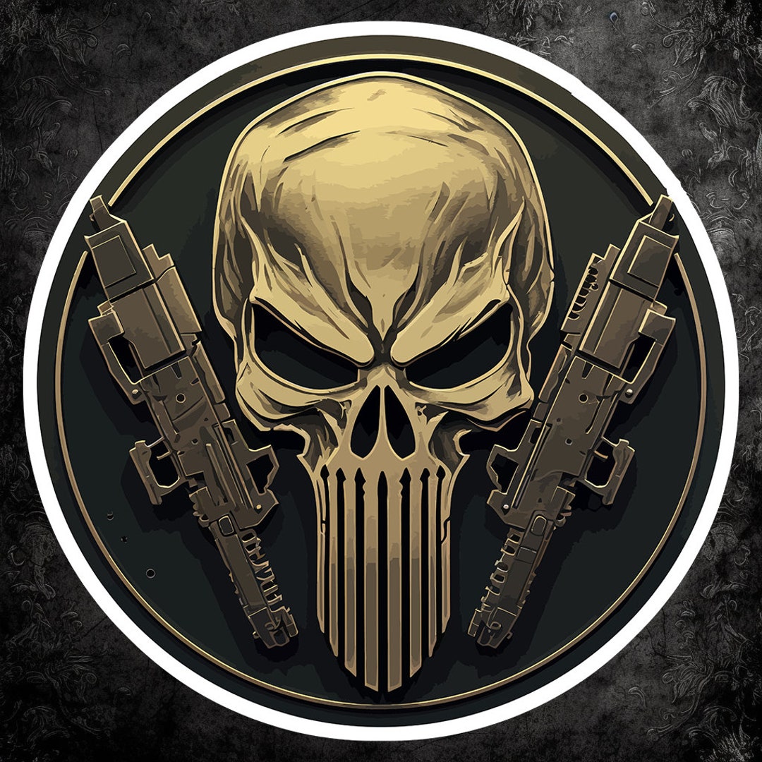 Special Ops Halloween Sticker - Eerie Tactical Emblem Decal - Etsy