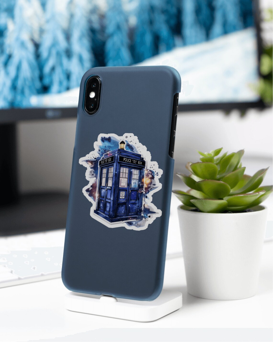 Cosmic TARDIS Journey - Doctor Who Space Travel Sticker, Galactic ...