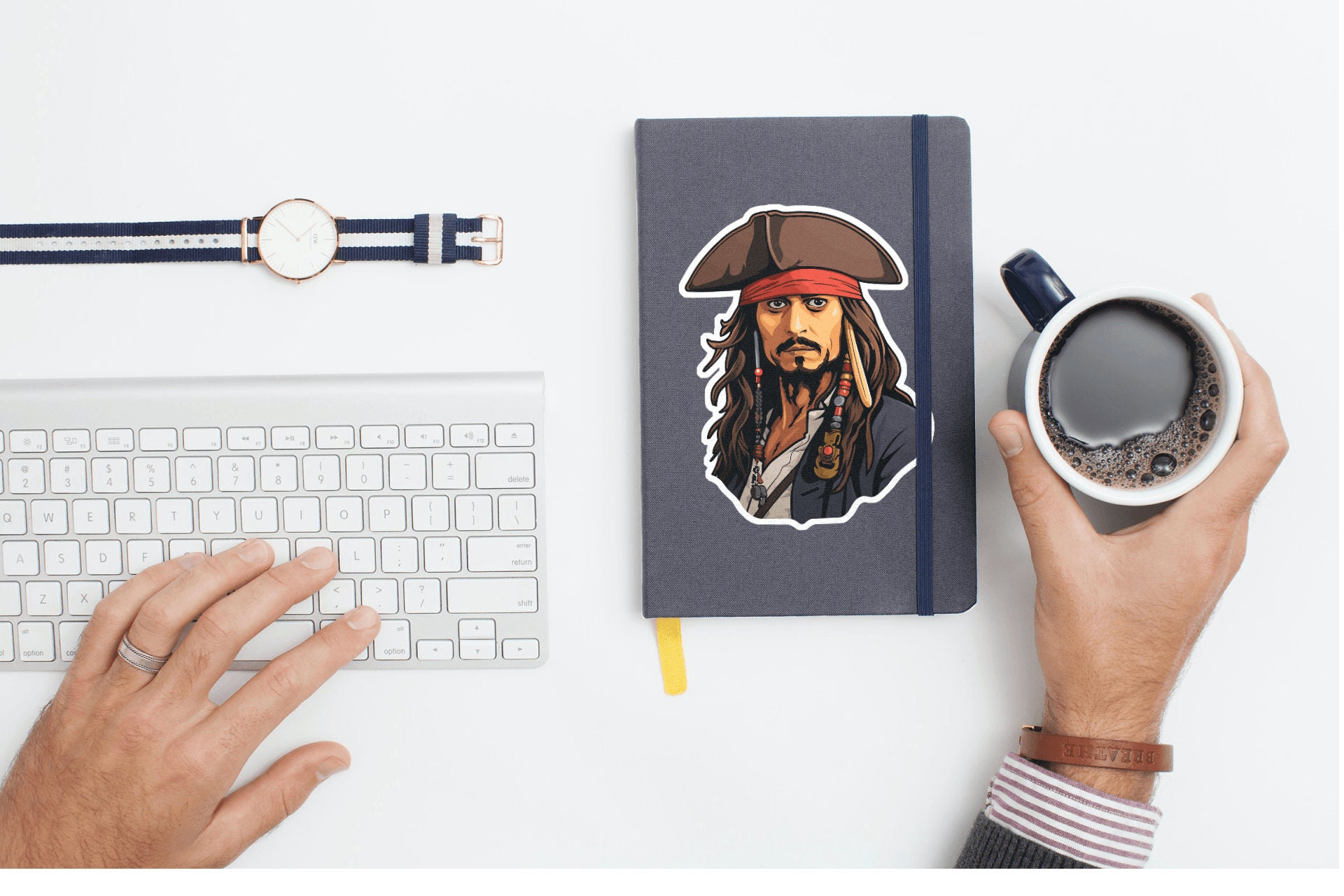 Captain Jack Sparrow Sticker Iconic Decal for Fans of the Caribbean ...