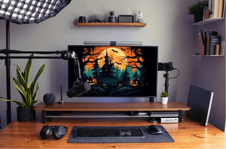 Halloween Night Fiesta: Desktop Wallpaper Extravaganza for Ghostly Fun ...