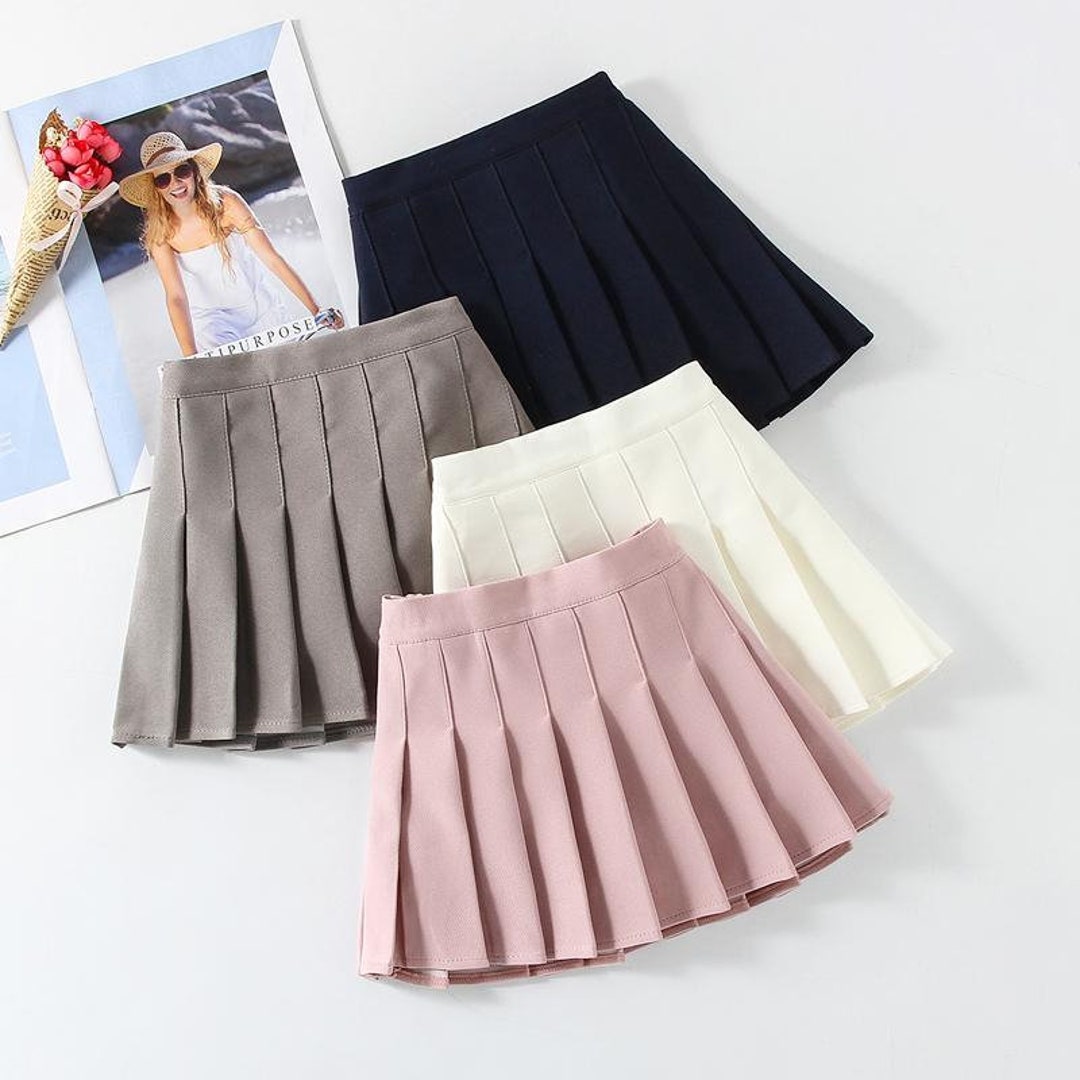 School Uniform Girls Skirts Performance Pleated Skirt Solid - Etsy
