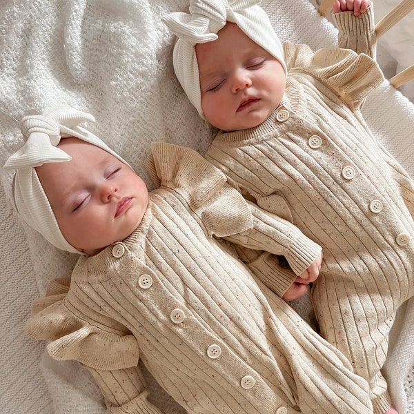 Ribbed Baby Romper - Etsy