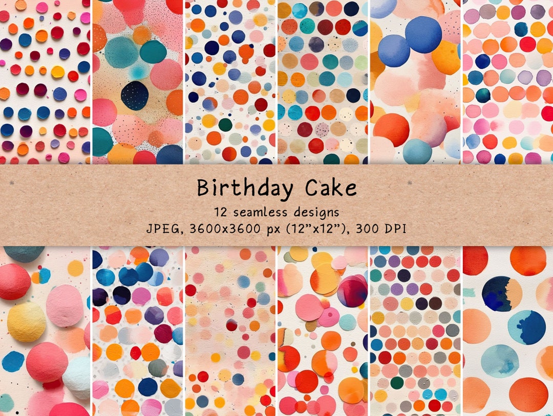 Rainbow Confetti Digital Paper Colorful Sprinkle Background Happy ...