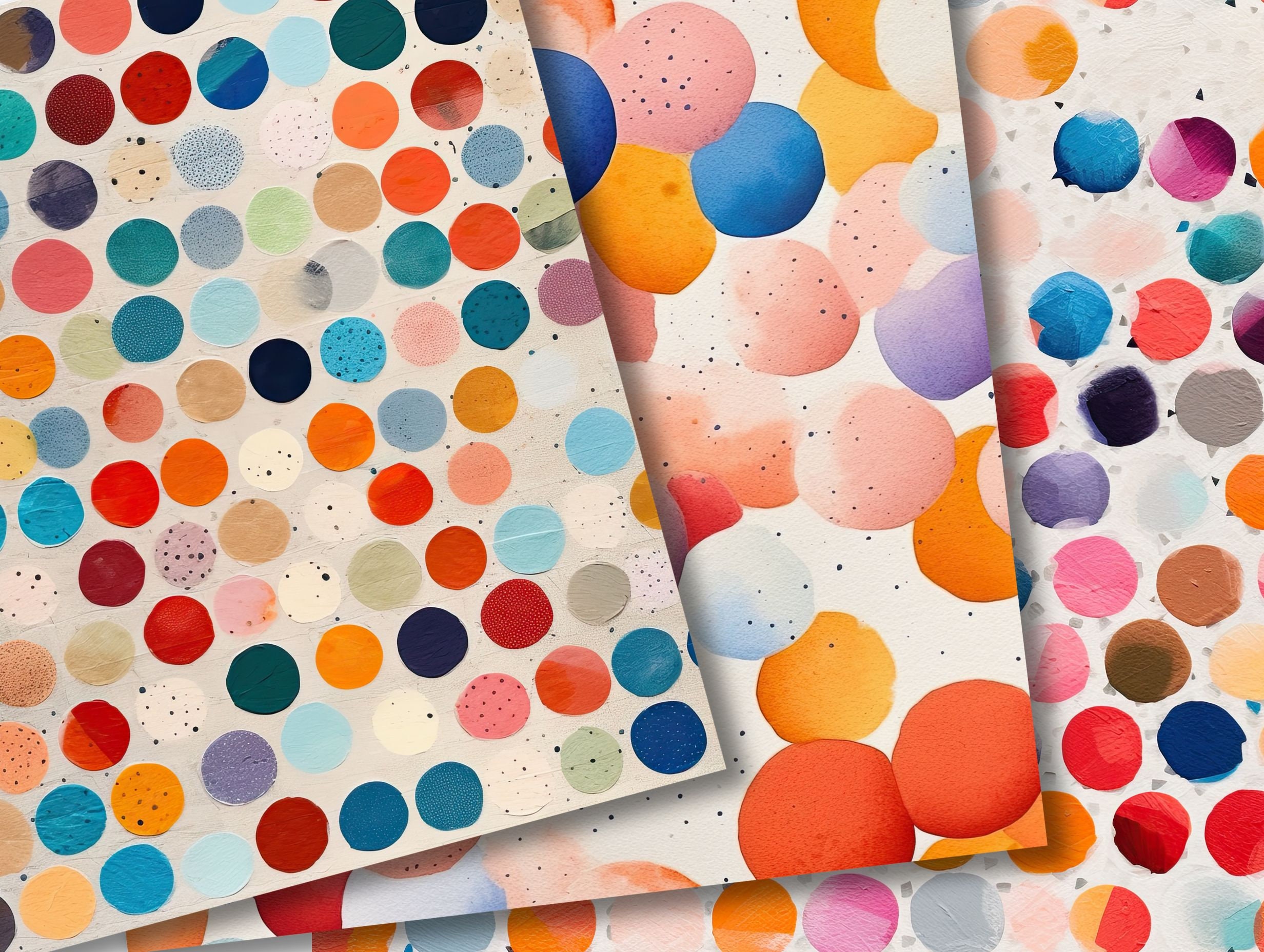 Rainbow Confetti Digital Paper Colorful Sprinkle Background Happy ...