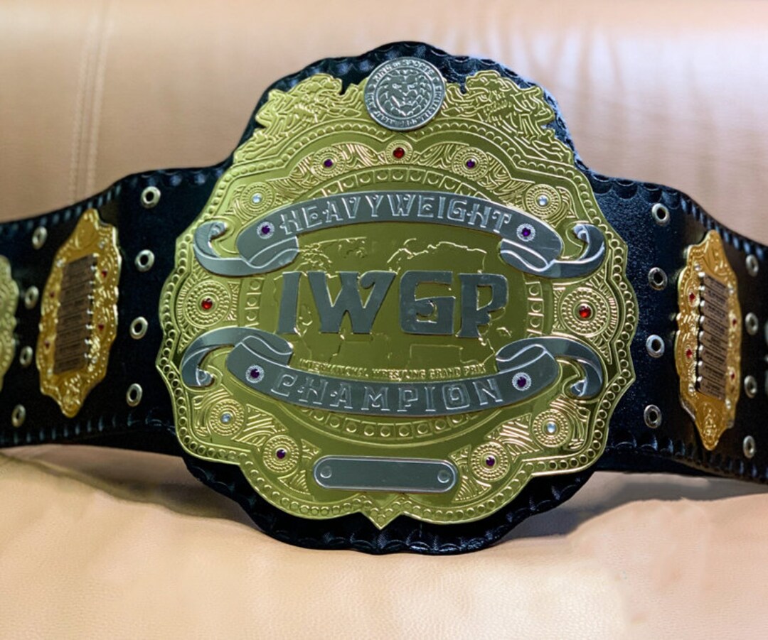IWGP World Heavyweight Wrestling Championship V4 Replica Title Belt 2MM ...