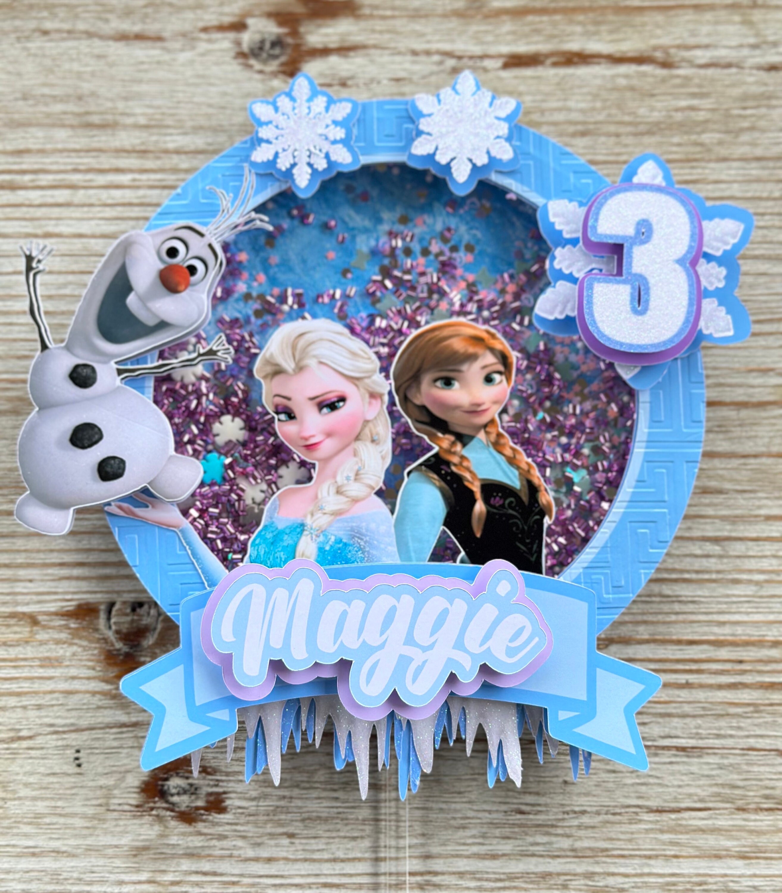 Frozen Inspired Cake Topper / Frozen Inspired Centerpiece/ Birthday ...