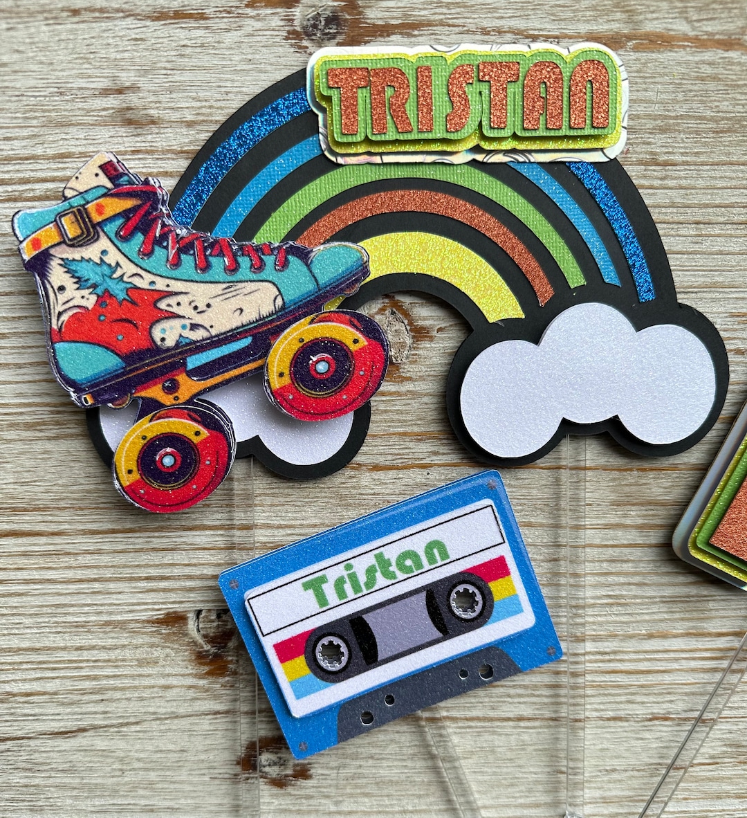Roller Skate 80’s Theme Cake Topper/ Custom Cake Toppers / Party ...