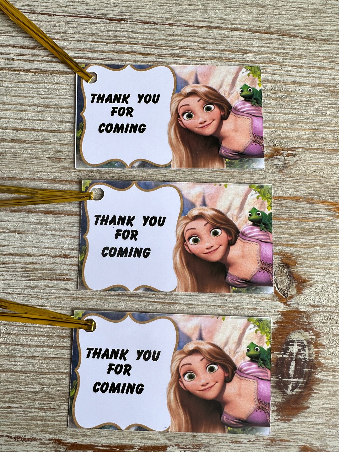 Thank for Coming Rapunzel Tags / Custom Thank You Tags - Etsy
