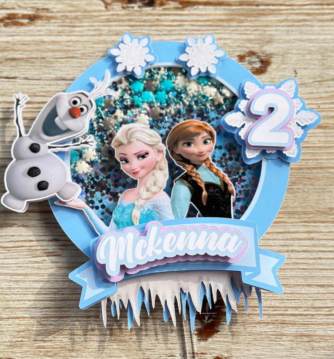 Frozen Inspired Cake Topper / Frozen Inspired Centerpiece/ Birthday ...