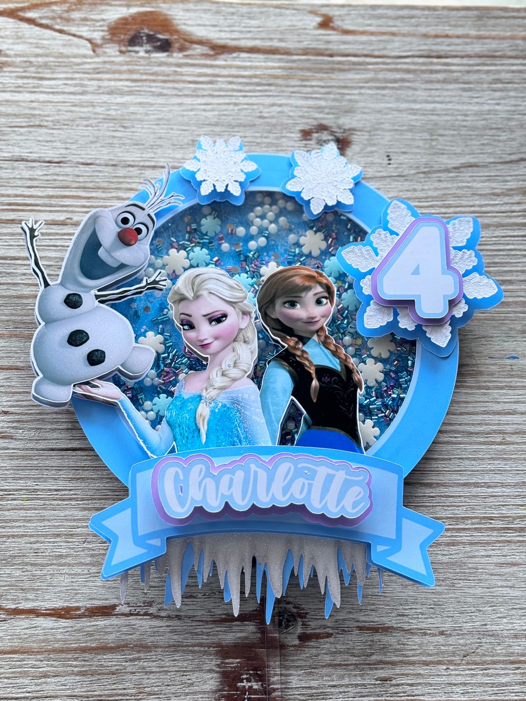 Frozen Inspired Cake Topper / Frozen Inspired Centerpiece/ Birthday ...