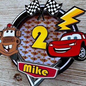 Red Car and Tow Truck Cake Topper , Car Inspired Custom Cake Topper ...