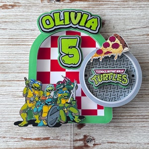 Custom Turtle Cake Topper/ Inspired Turtle Cake Topper/ Turtle Custom ...