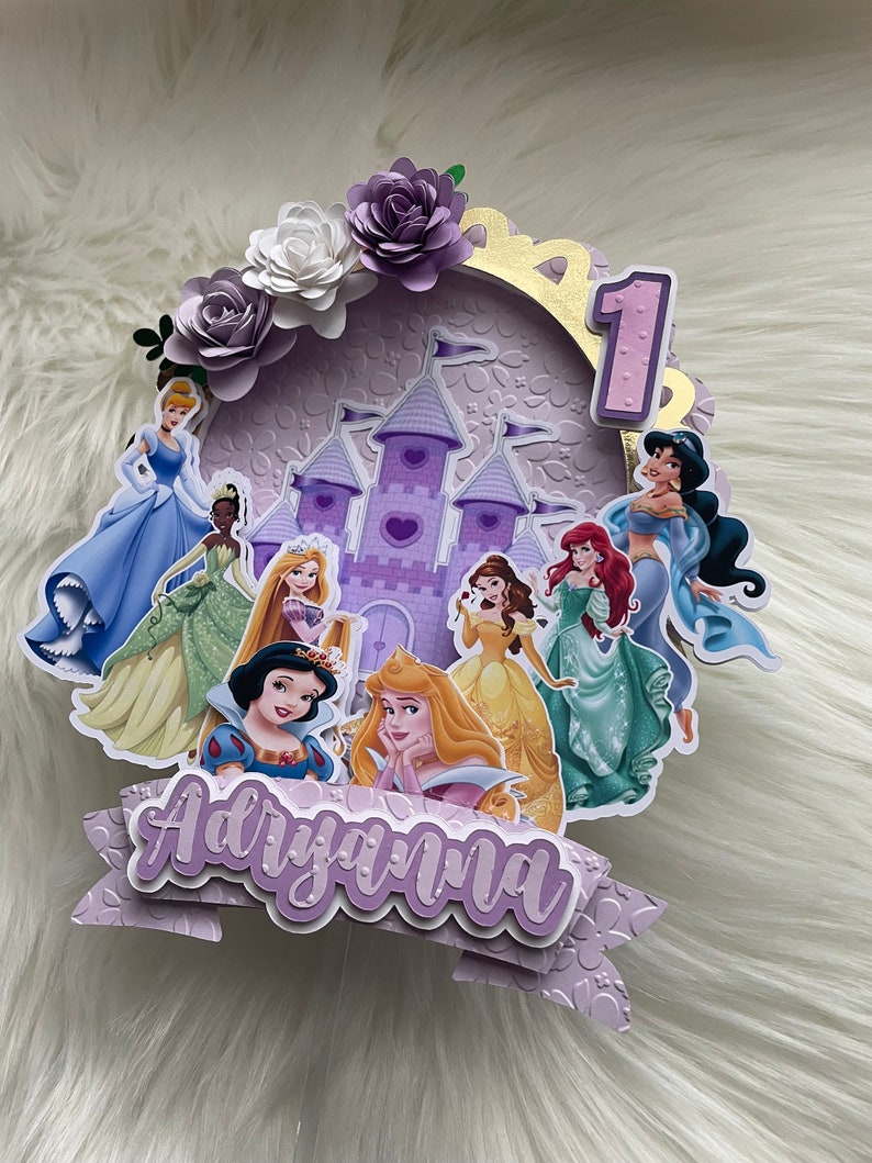 Princess Inspired Cake Topper / Princess Inspired Party - Etsy