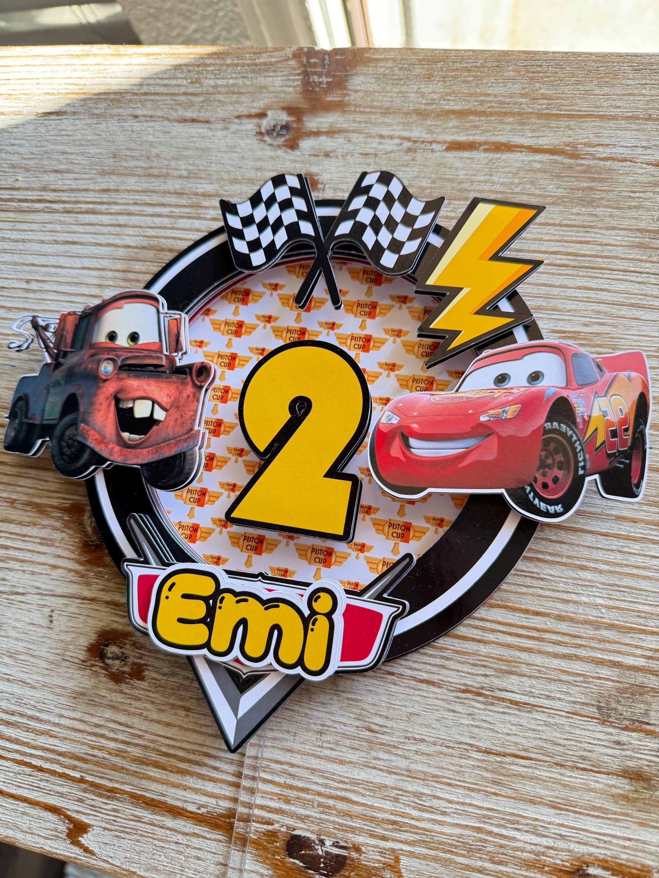 Red Car and Tow Truck Cake Topper , Car Inspired Custom Cake Topper ...