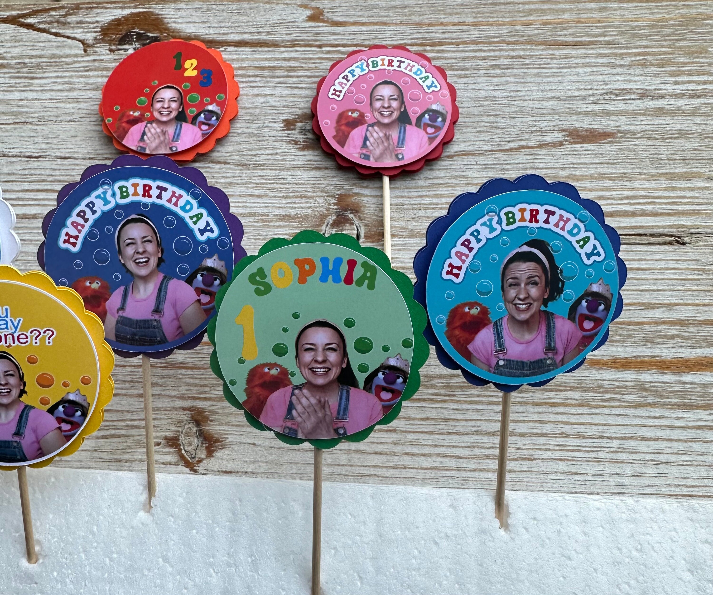 Ms Rachel Cupcake Toppers/ Ms Rachel Custom Cupcake Toppers/ - Etsy