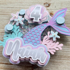 Mermaid Cake Topper/ Mermaid Party Decor /mermaid Theme Cake Topper - Etsy