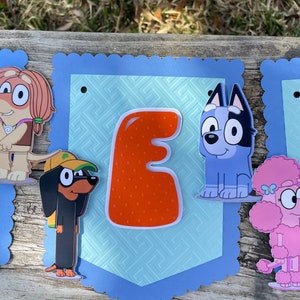 Custom Bluey High Chair Banner/ Birthday Banner / Bluey Inspired Banner ...