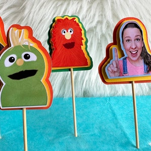 Ms Rachel Custom Herbie , Georgie Cupcake Toppers / Custom Cupcake ...