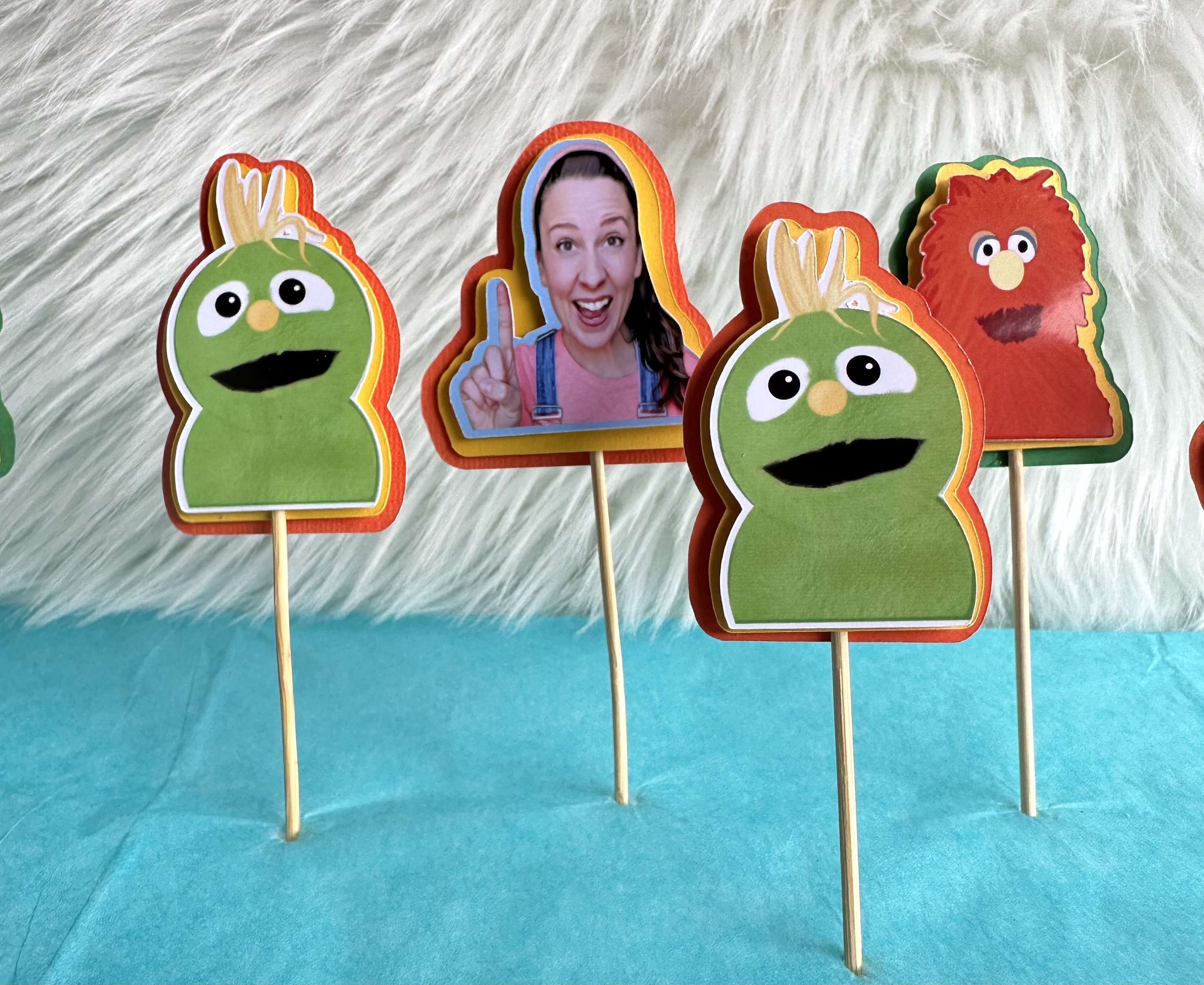 Ms Rachel Custom Herbie , Georgie Cupcake Toppers / Custom Cupcake ...