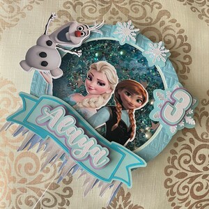 Frozen Inspired Cake Topper / Frozen Inspired Centerpiece/ Birthday ...