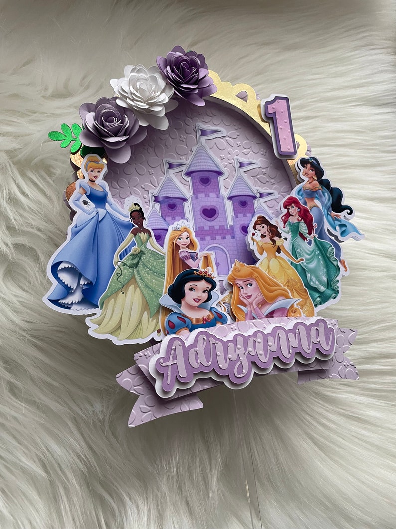 Princess Inspired Cake Topper / Princess Inspired Party - Etsy