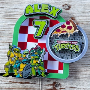 Custom Turtle Cake Topper/ Inspired Turtle Cake Topper/ Turtle Custom ...