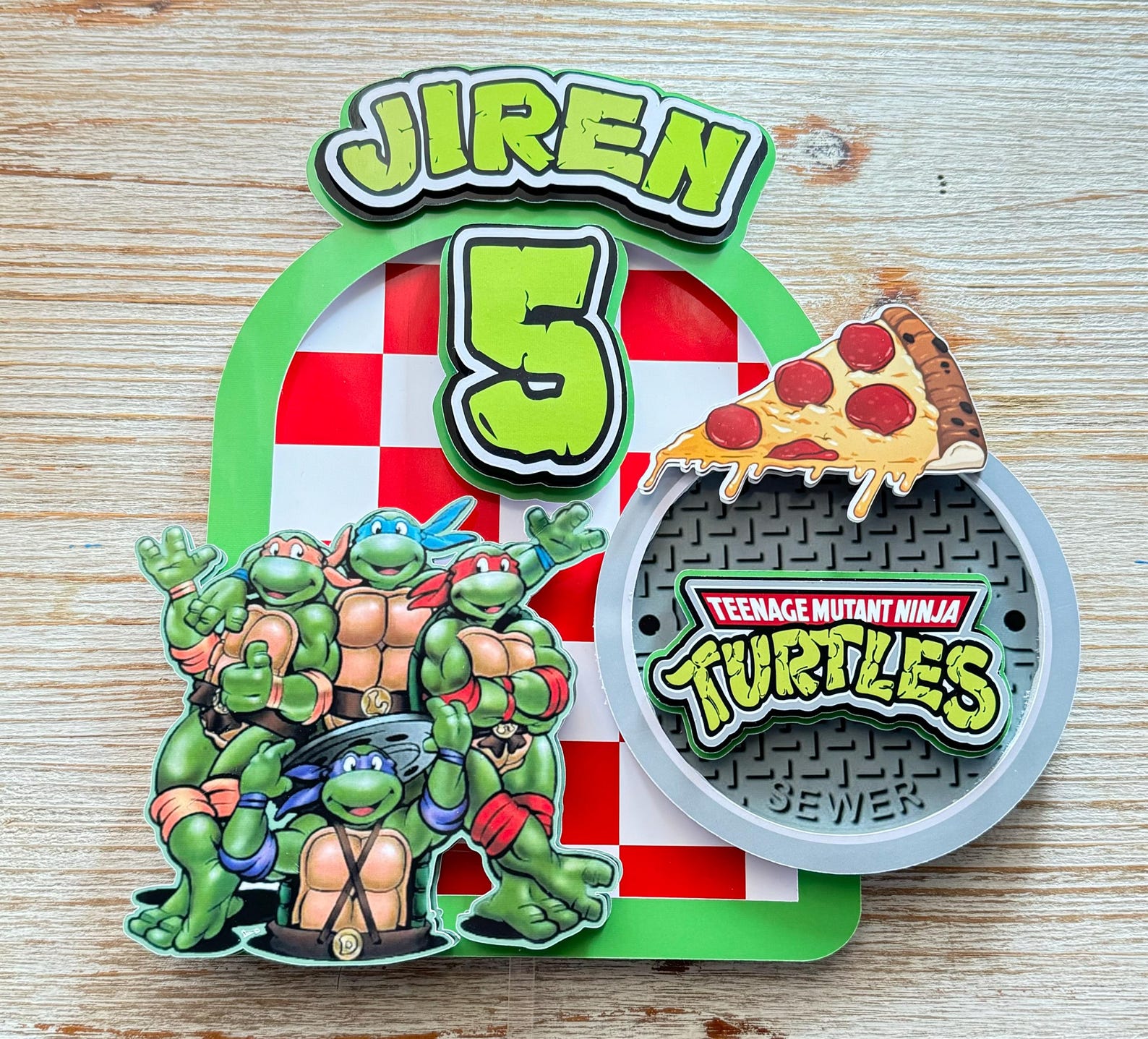 Custom Turtle Cake Topper/ Inspired Turtle Cake Topper/ Turtle Custom ...