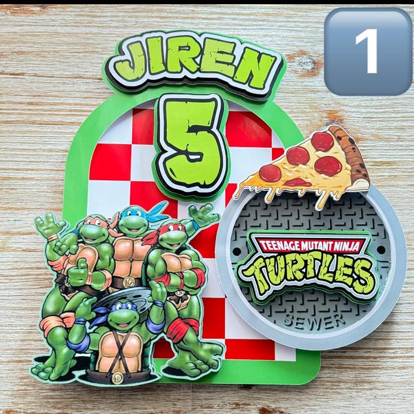 Turtle Cake Topper - Etsy