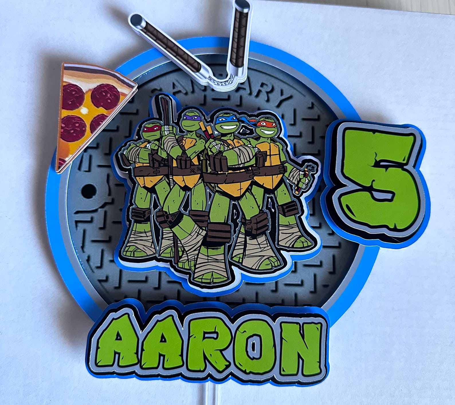 Custom Turtle Cake Topper/ Inspired Turtle Cake Topper/ Turtle Custom ...