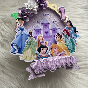 Princess Inspired Cake Topper / Princess Inspired Party Decorations ...