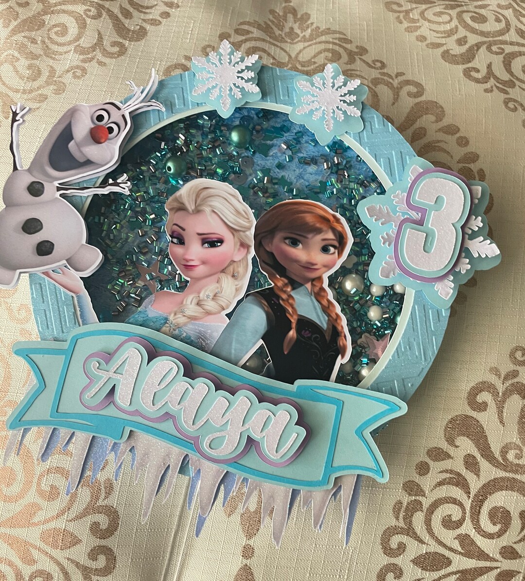 Frozen Inspired Cake Topper / Frozen Inspired Centerpiece/ Birthday ...
