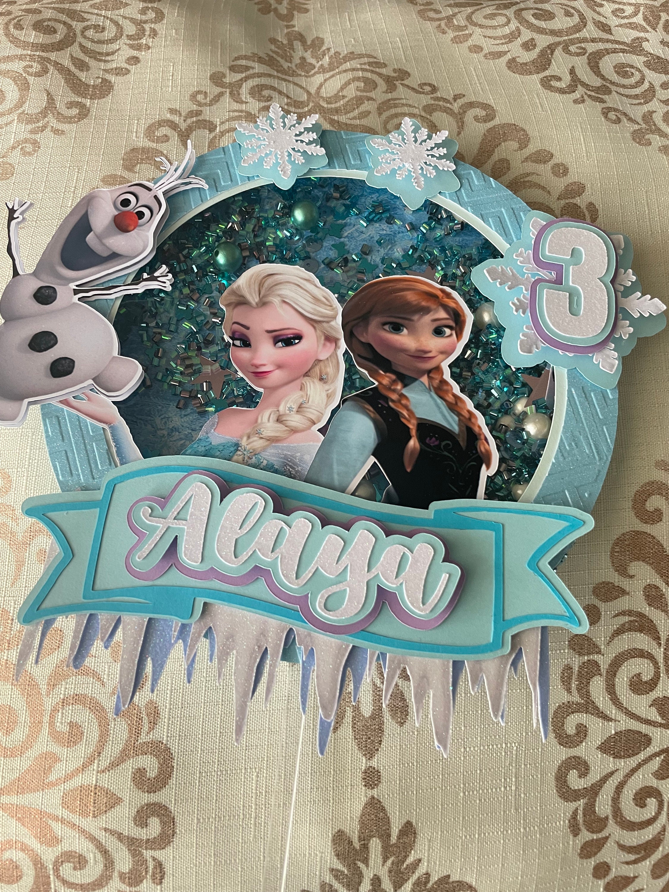 Frozen Inspired Cake Topper / Frozen Inspired Centerpiece/ - Etsy