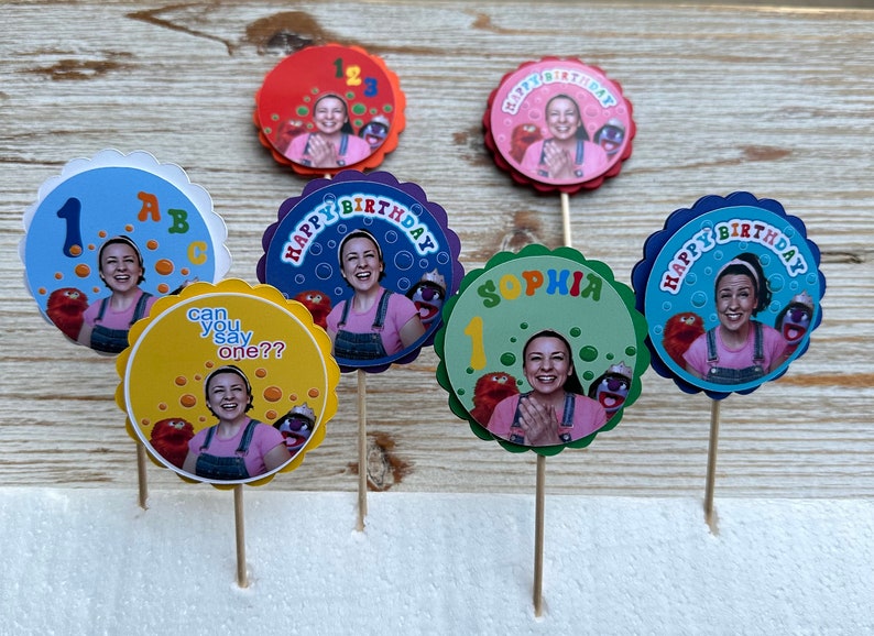 Ms Rachel Cupcake Toppers/ Ms Rachel Custom Cupcake Toppers/ - Etsy