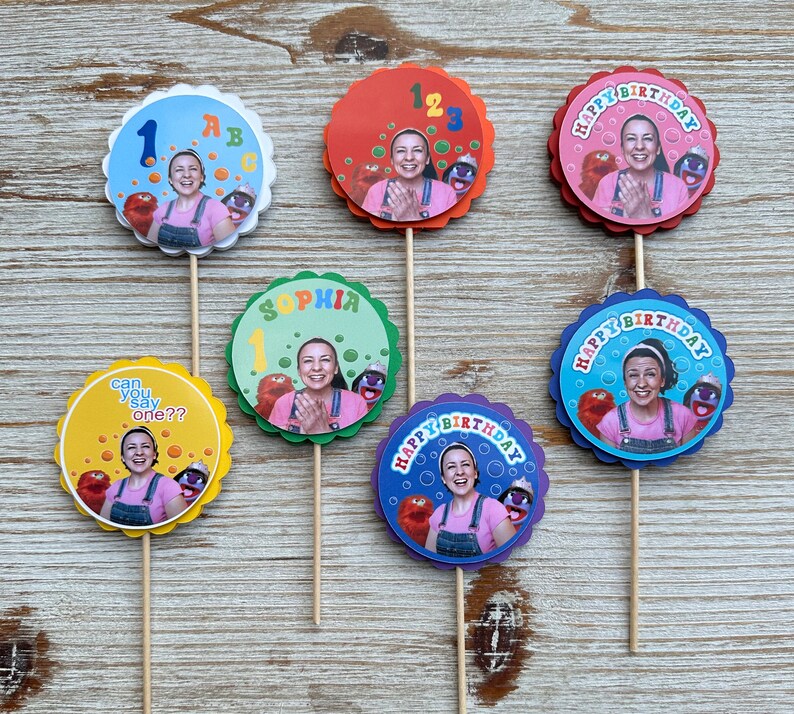 Ms Rachel Cupcake Toppers/ Ms Rachel Custom Cupcake Toppers/ - Etsy