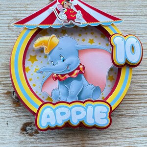 Dumbocustom Caketopper/custom Cake Topper/ Cake Topper/ Dumbo Theme ...