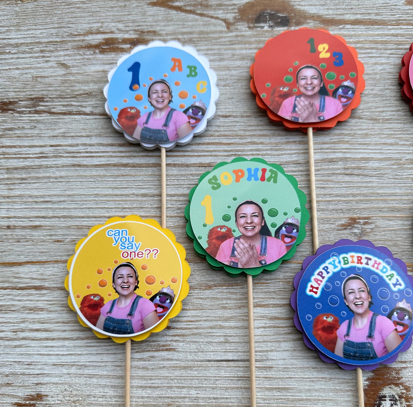 Ms Rachel Cupcake Toppers/ Ms Rachel Custom Cupcake Toppers/ Custom ...