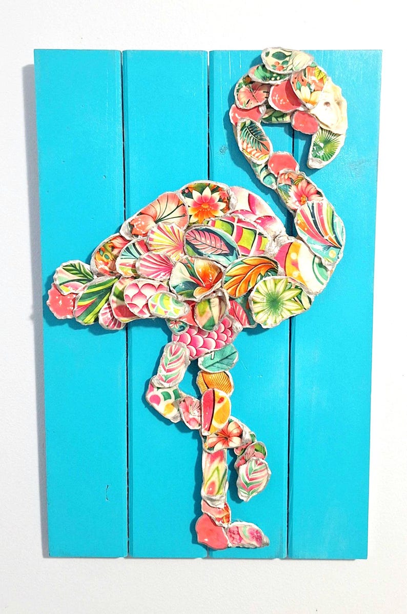 Oyster Shell Flamingo- Oyster Shell Art- Flamingo Art - Etsy