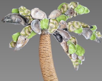 Oyster Shell Palm Tree Wall Hanging - Etsy