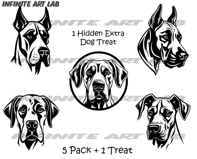Grand Great Danes: 5 Pack Digital Download Collection for Dog Lovers ...
