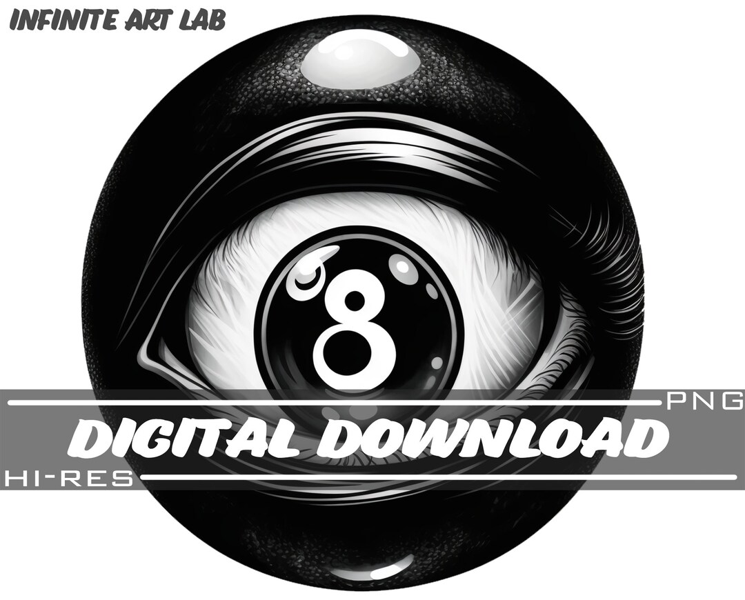 Mysterious 8-ball Eye-ball: 8-ball Graphic Unleash Your Creativity With ...